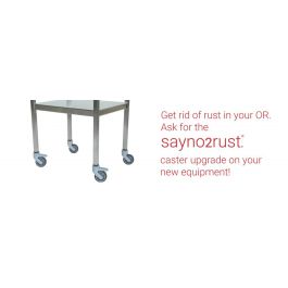 SAYNO2RUST Caster with Brake Upgrade for Instrument Tables, 2 swivel, 2 ...
